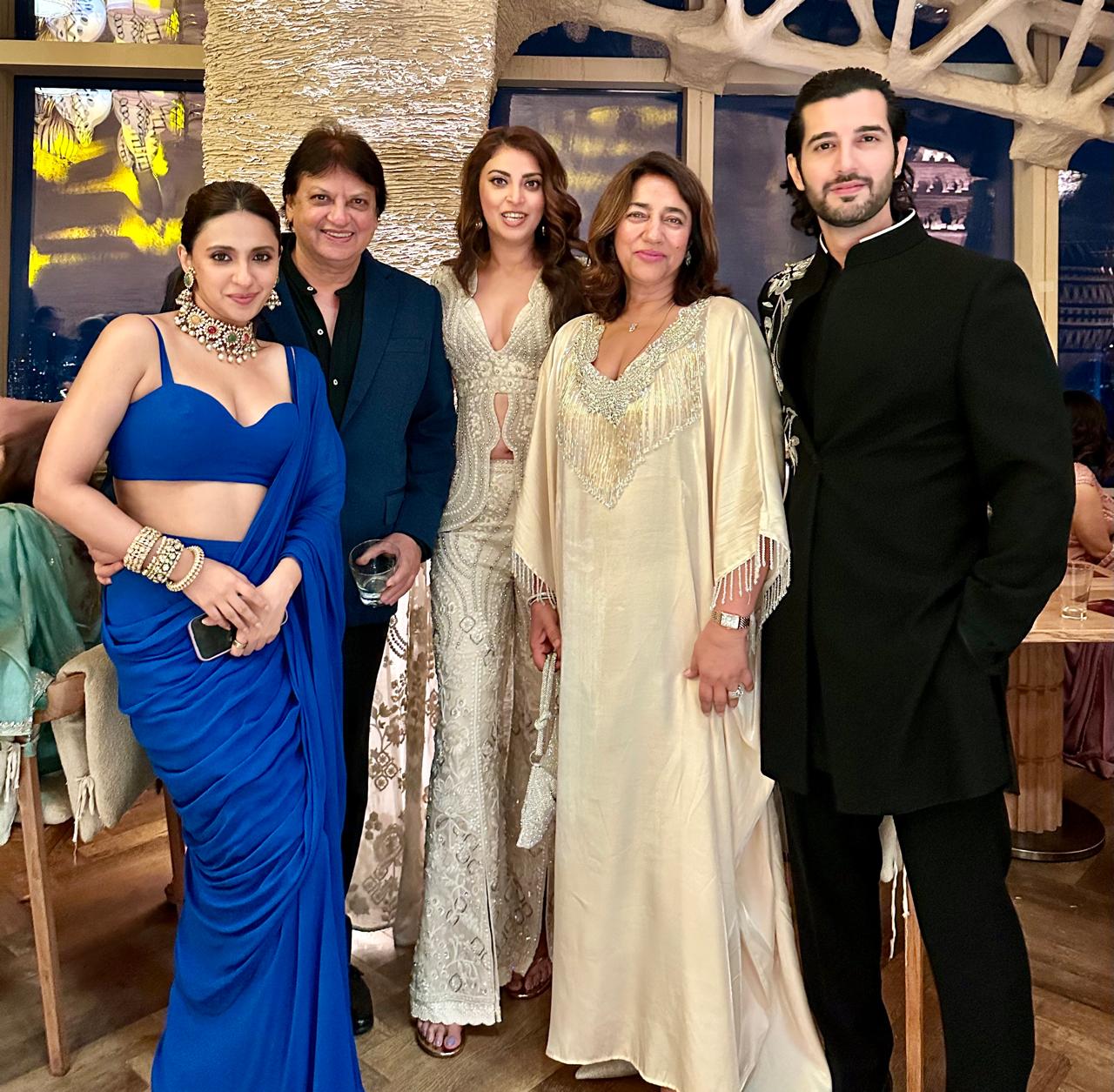 Anu & Shashi Ranjan with Anushka Ranjan, Aditya Seal, Akansha Ranjan ...