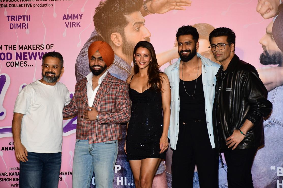 Tripti Dimri, Vicky Kaushal, Karan Johar & Ammy Virk Present At Trailer ...